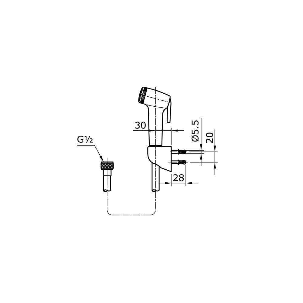 TOTO THX20NB PIV TOILET SHOWER